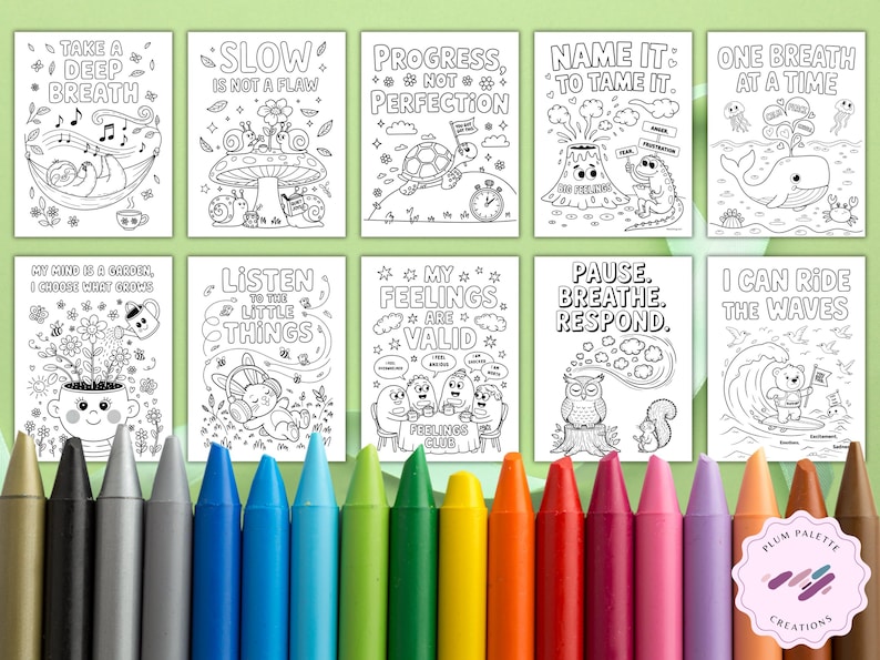 Mental Health Printable Coloring Pages, Coping Strategies for Mental ...