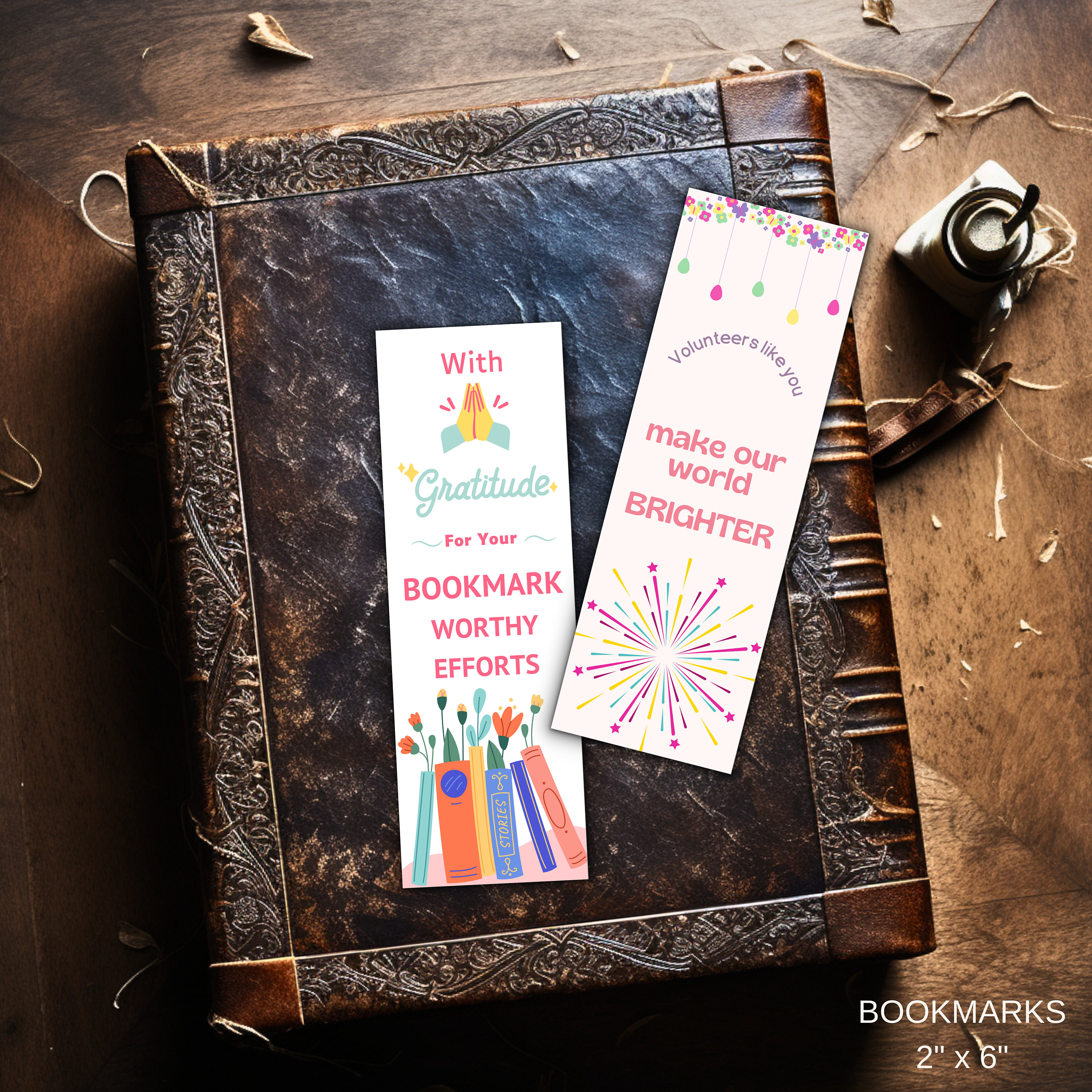 Volunteer Week Appreciation Gift Printable Bookmark Volunteer Thank You ...
