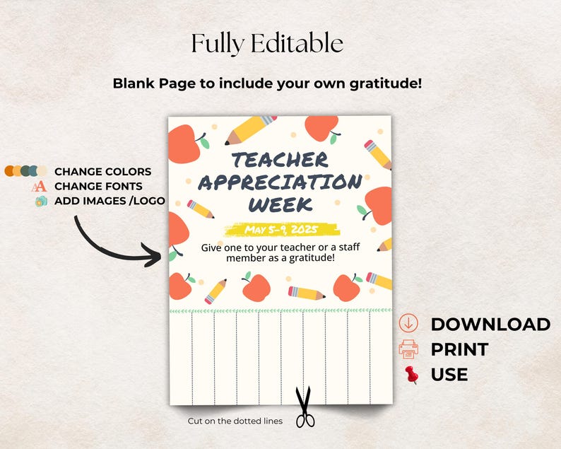 Teacher Appreciation Week Signs, Tear off Compliments Printable Teacher ...