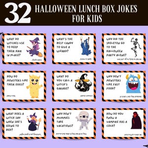 Kids Lunch Box Notes Jokes Lunch Box Jokes Printable Halloween Jokes ...