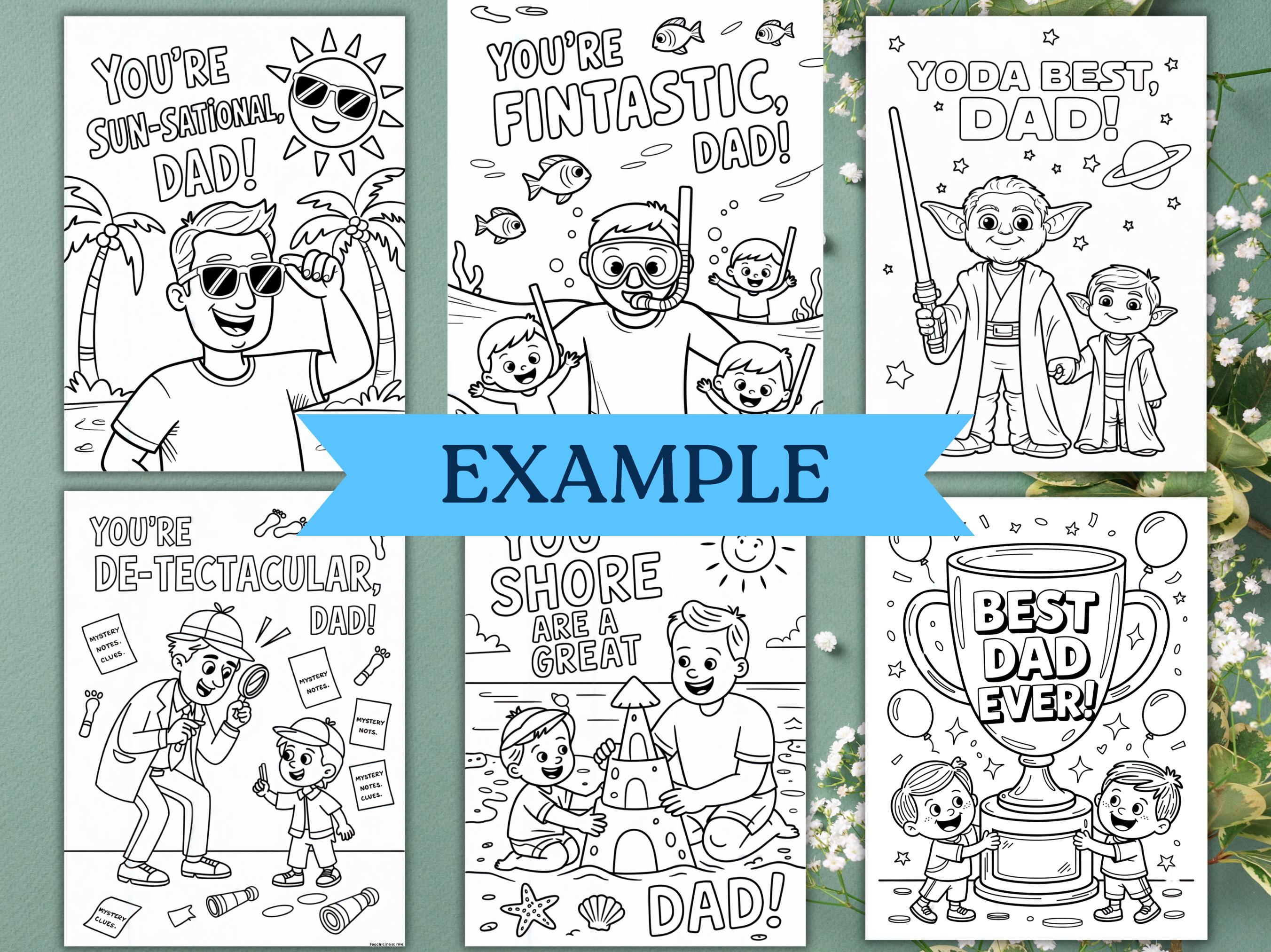 Fathers Day Coloring Pages,preschool Father's Day Craft,father's Day ...