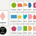 Spanish & English Shapes Bilingual Flashcards Printable | Modern Basic ...