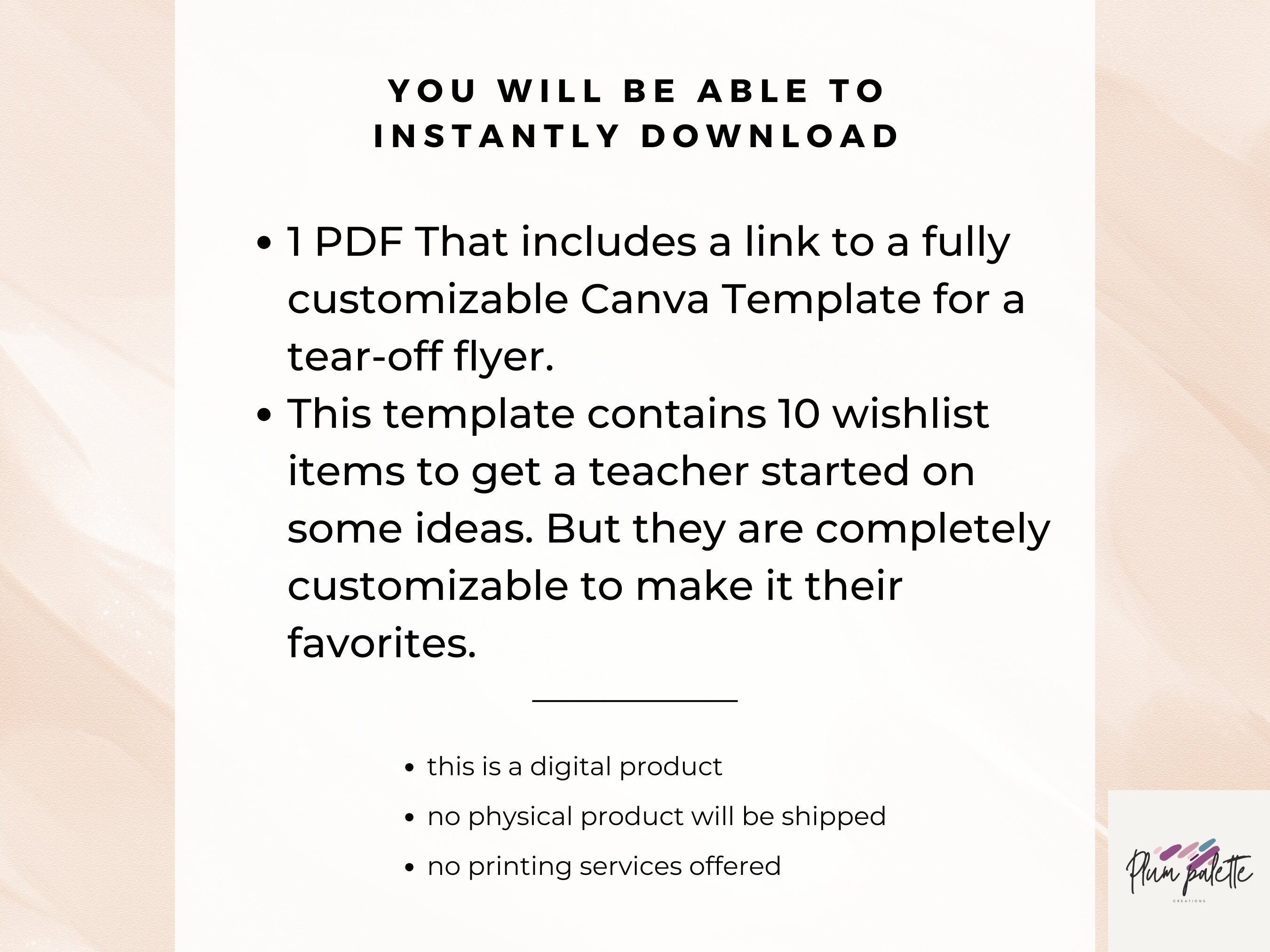 Teacher Appreciation Week Printable Teacher's Wishlist Tear-off Flyer ...