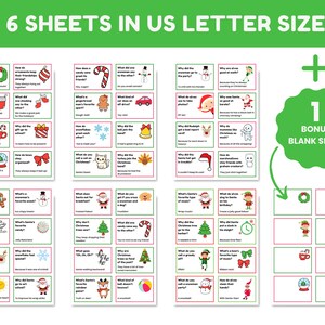 Christmas Jokes for Kids Lunchbox Notes Printable Christmas Jokes ...