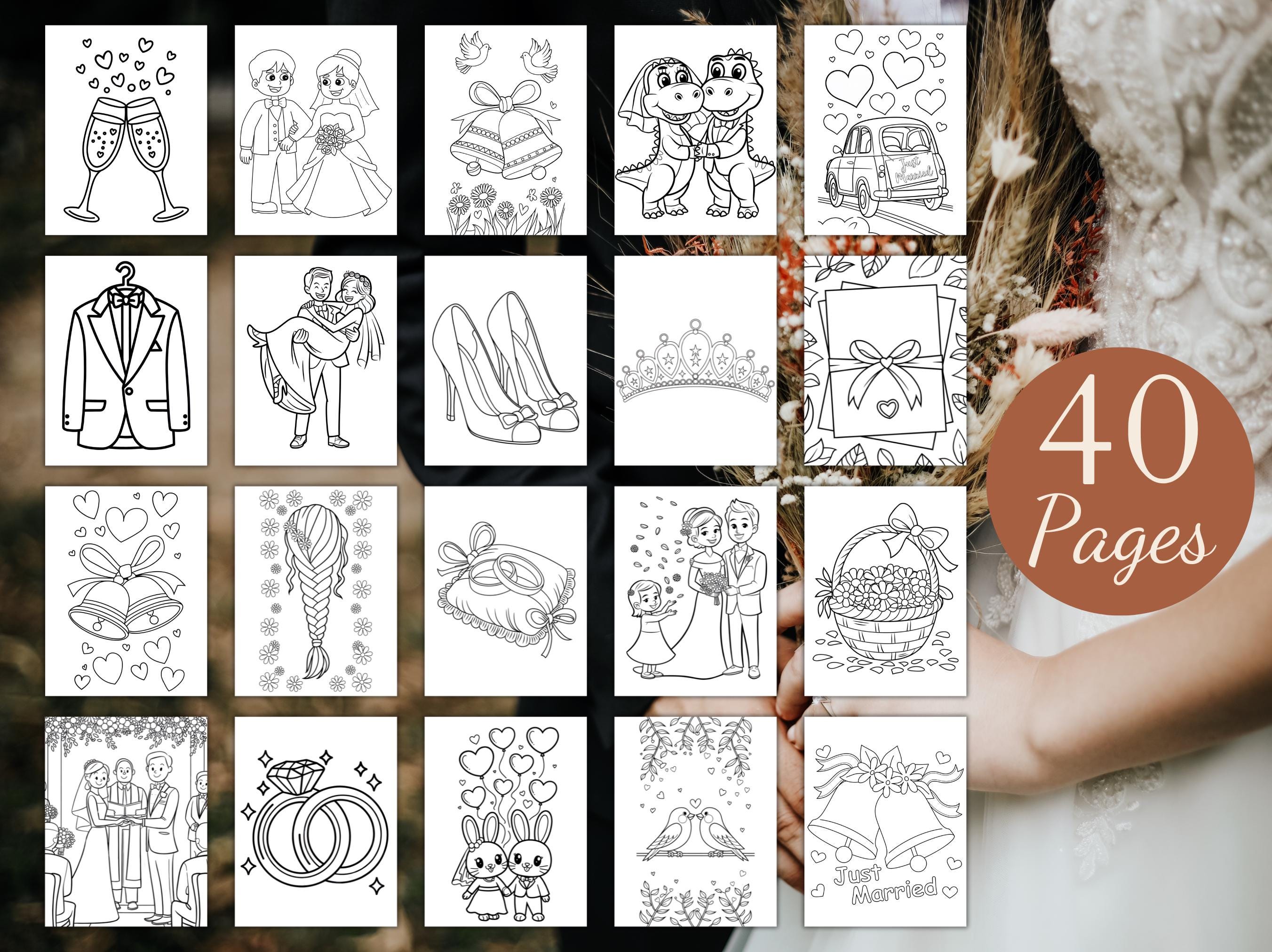 Wedding Coloring Pages for Kids, Coloring Pages for Wedding, Wedding ...