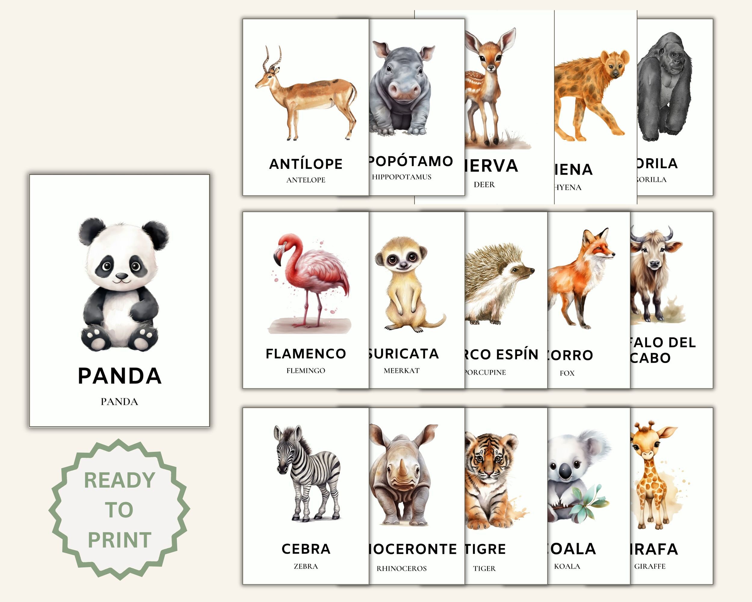 Flash Cards for Kids Toddler Busy Book Montessori Animals Busy Book ...