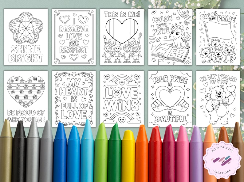 Pride Colouring, Pride Coloring, Printable Colouring Page, Printable ...