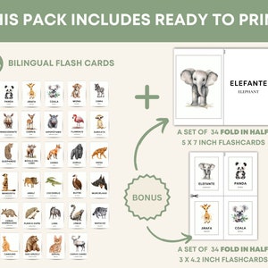 Flash Cards for Kids Toddler Busy Book Montessori Animals Busy Book ...