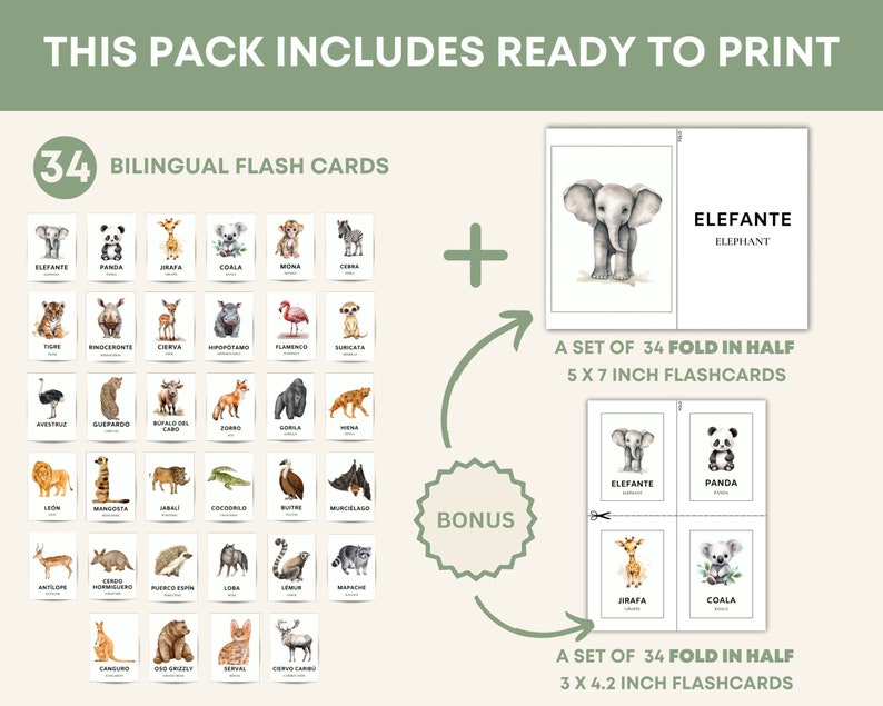 Flash Cards for Kids Toddler Busy Book Montessori Animals Busy Book ...