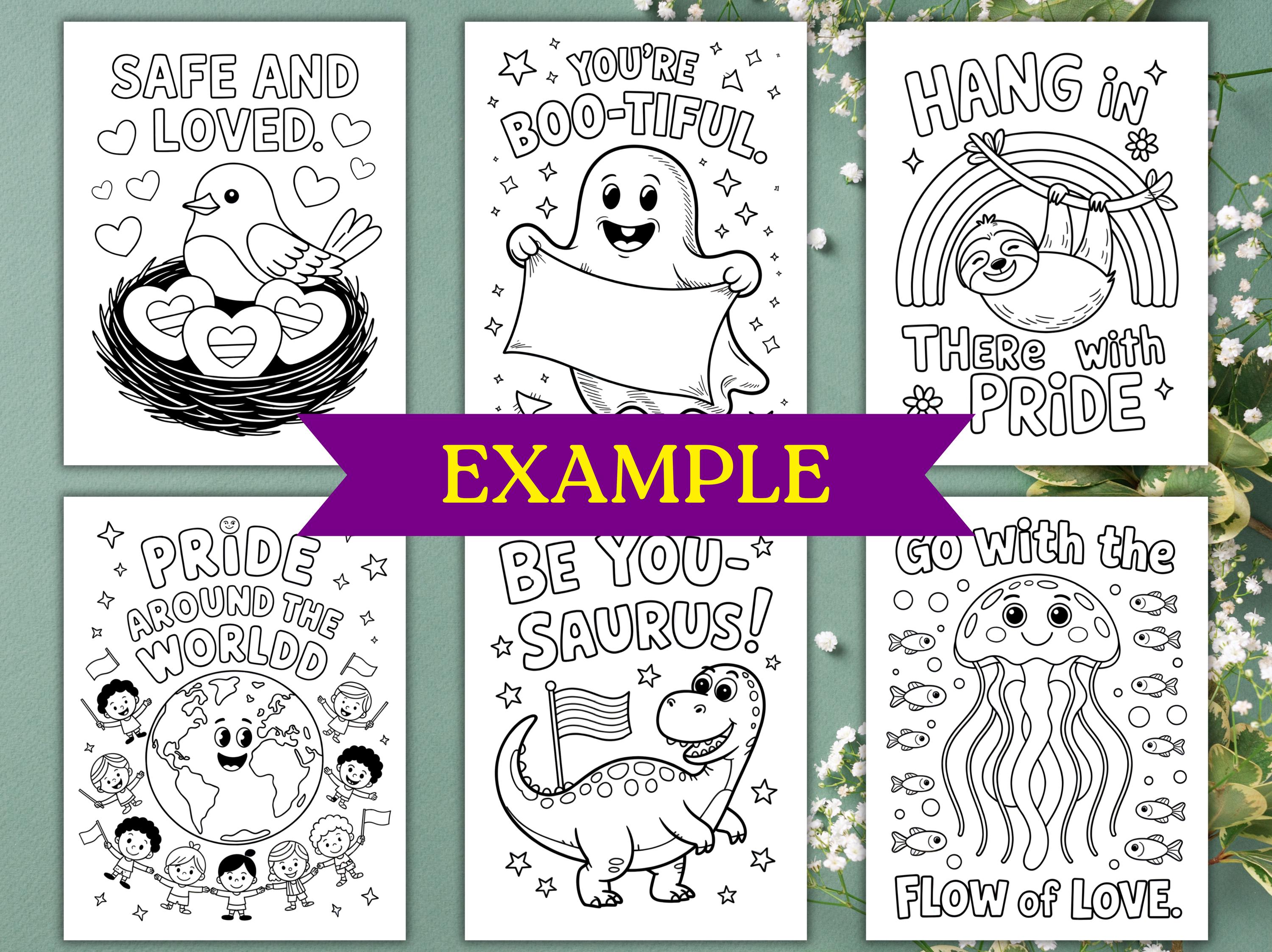 Pride Colouring, Pride Coloring, Printable Colouring Page, Printable ...