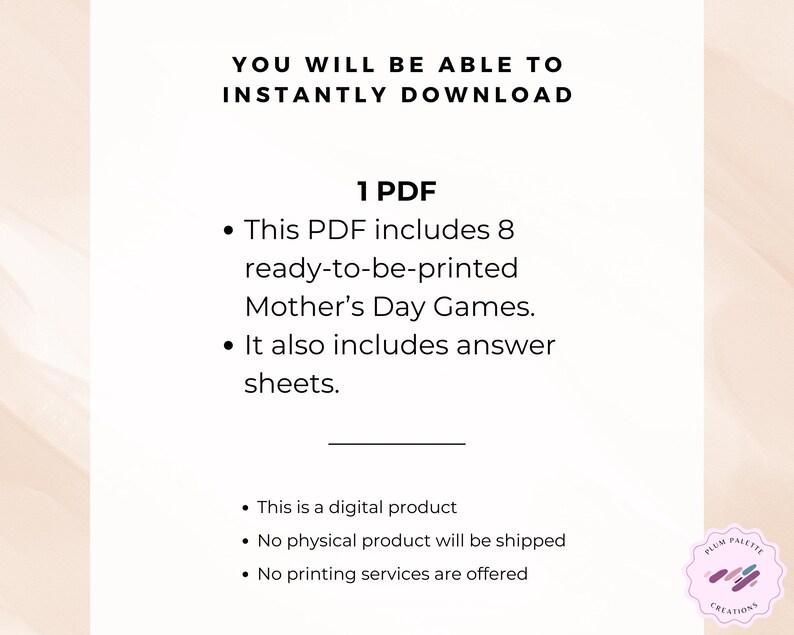 Mother's Day Trivia, Mother's Day Brunch Games, Gift Exchange Games ...