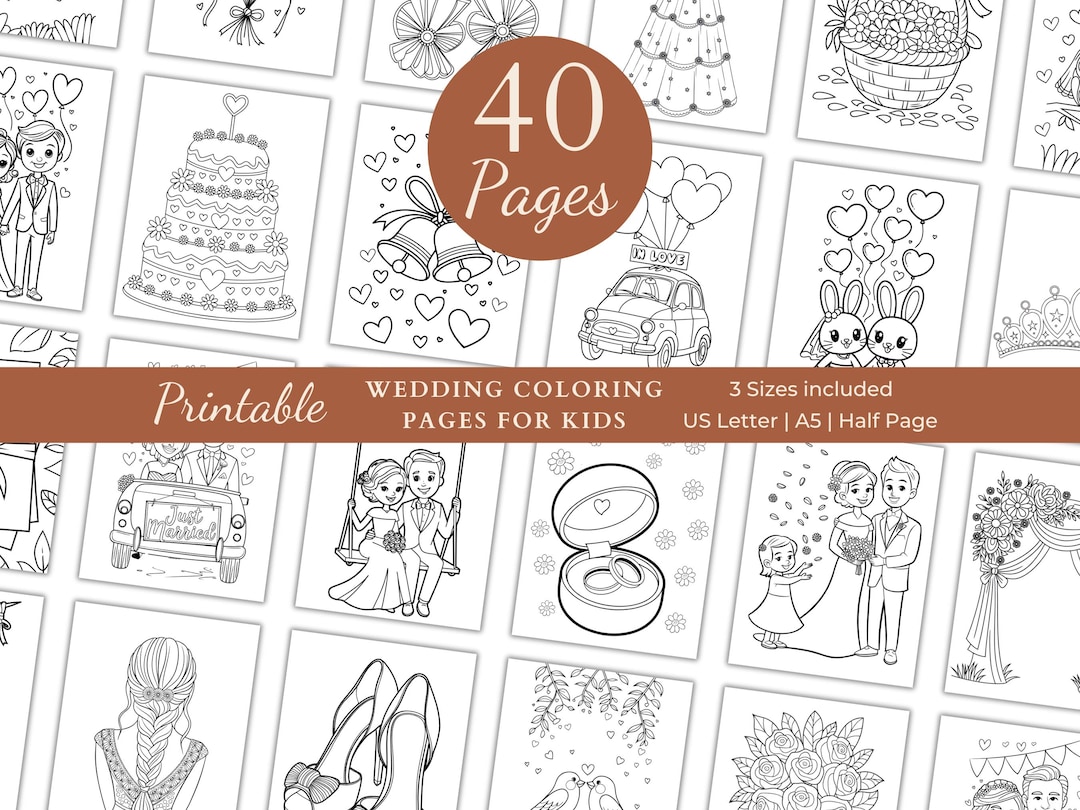 Wedding Coloring Pages for Kids, Coloring Pages for Wedding, Wedding ...