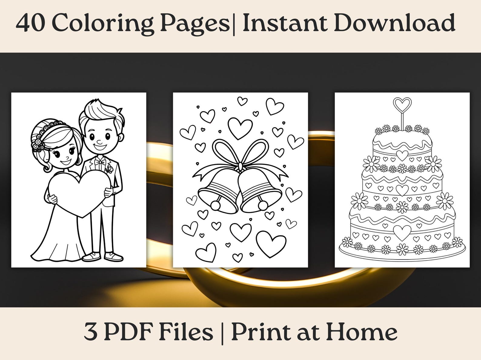 Wedding Coloring Pages for Kids, Coloring Pages for Wedding, Wedding ...