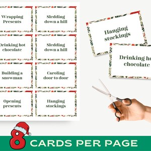 Christmas Charades Christmas Pictionary Christmas Adult Family Games ...