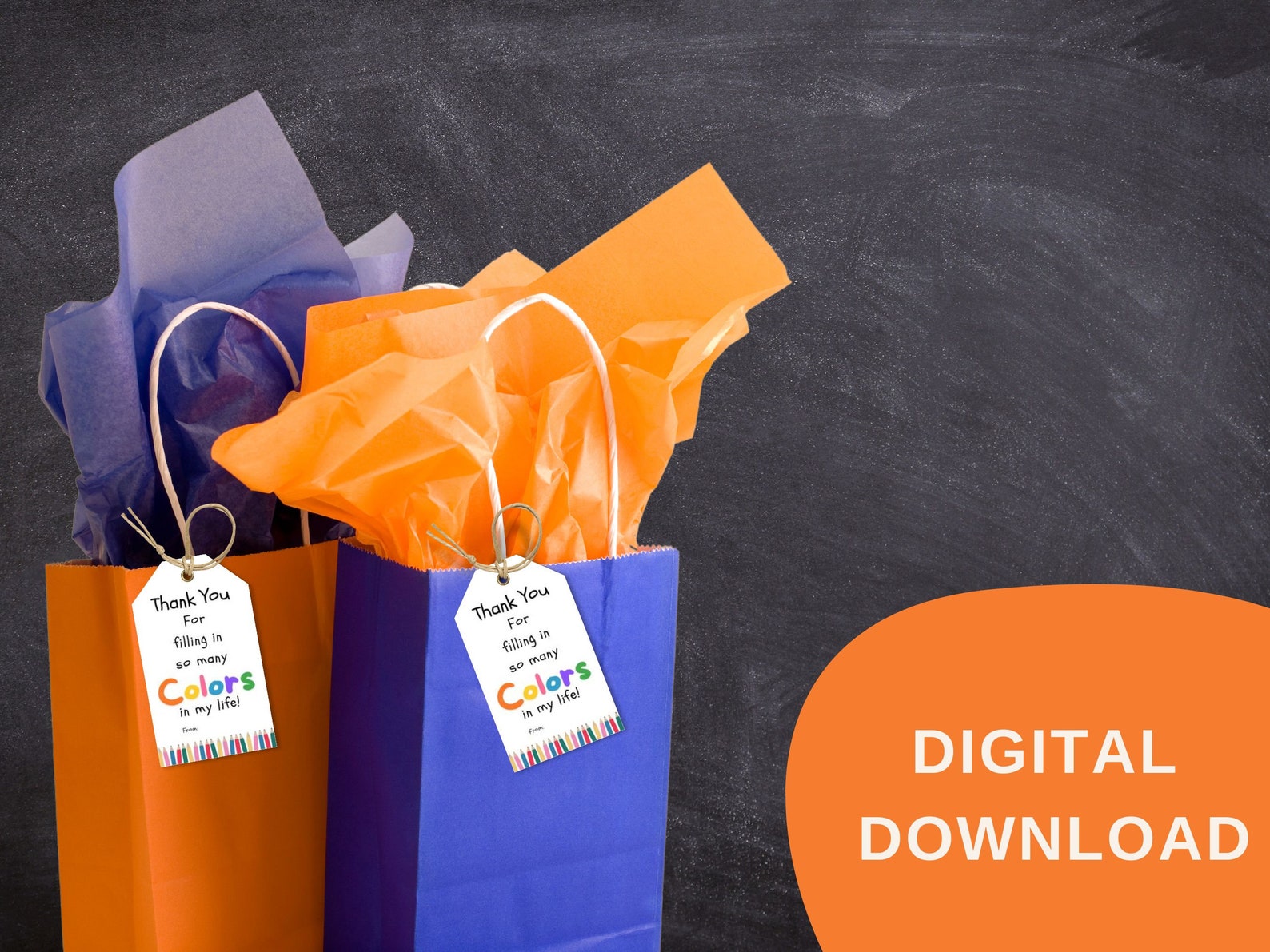 Teacher Appreciation Gift Tags Printable End of School Year Favor Tags ...