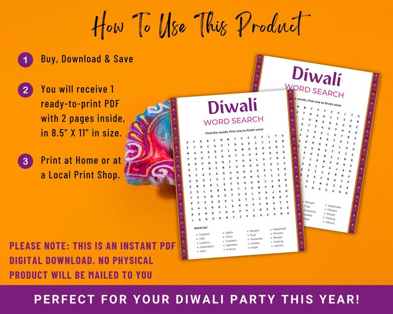 Diwali Games Diwali Word Search Diwali Printable Diwali Word Game ...