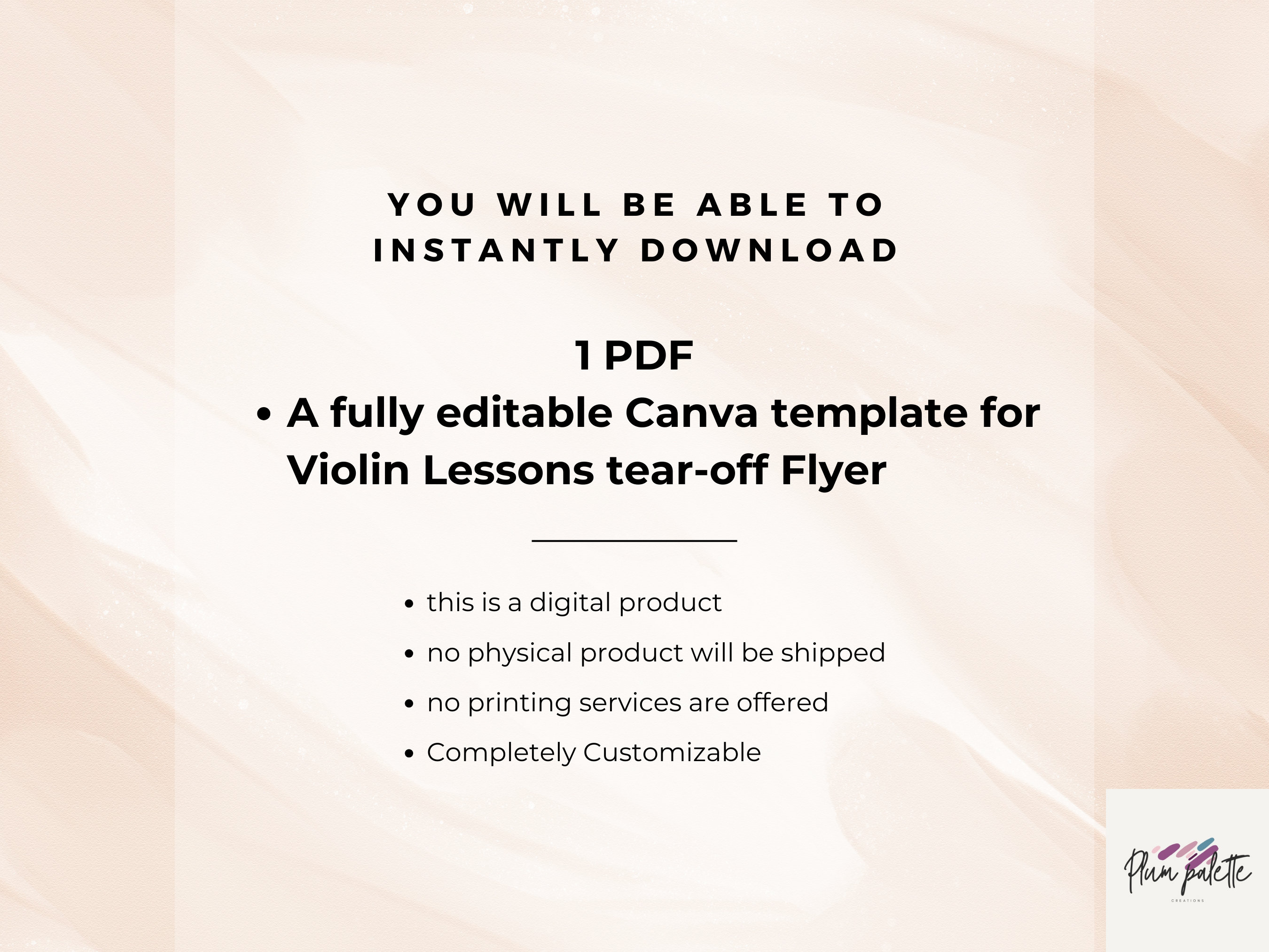 Editable Violin Lessons Tear-off Flyer Violin Lessons Tear-off Flyer ...