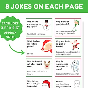 Christmas Jokes for Kids Lunchbox Notes Printable Christmas Jokes ...