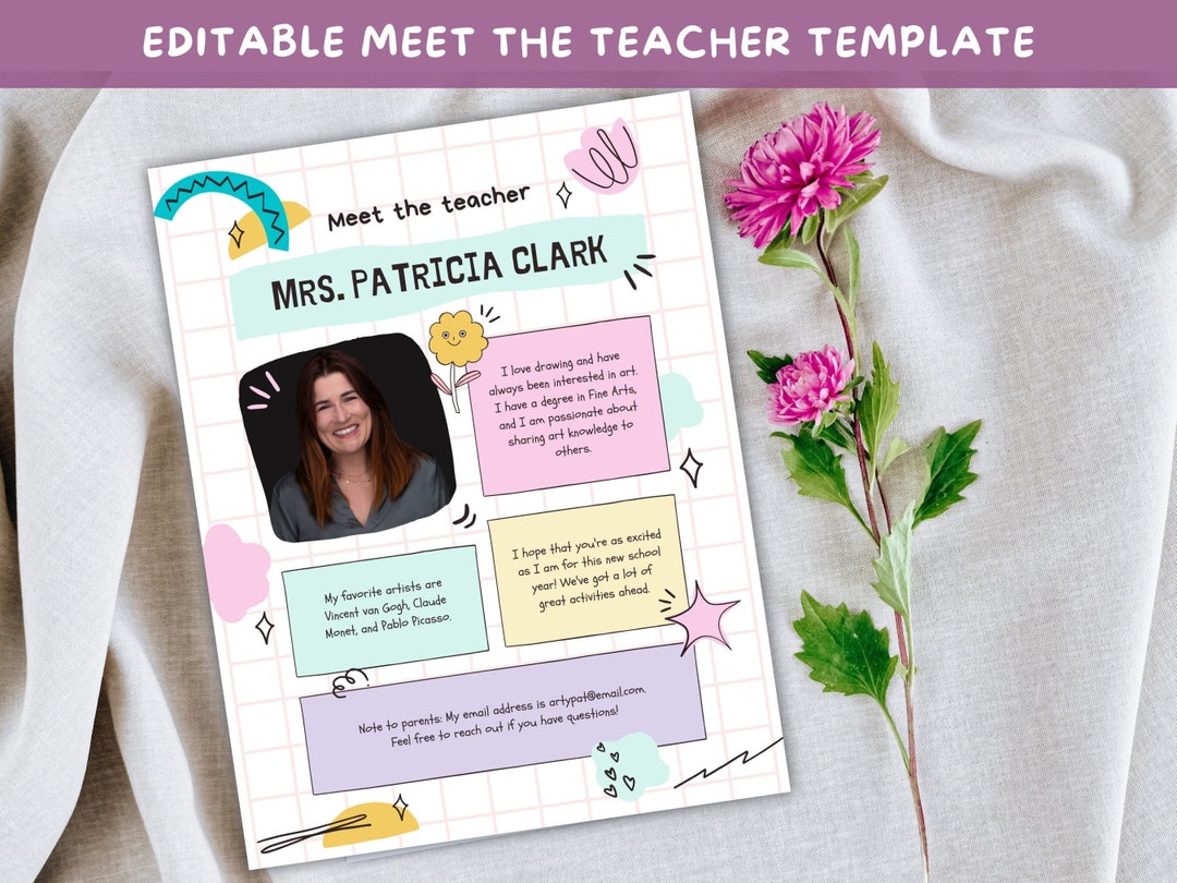 Meet the Teacher Template Get to Know Teacher Teacher Resource Letter ...