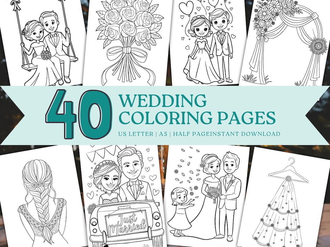 Wedding Coloring Pages for Kids, Coloring Pages for Wedding, Wedding ...