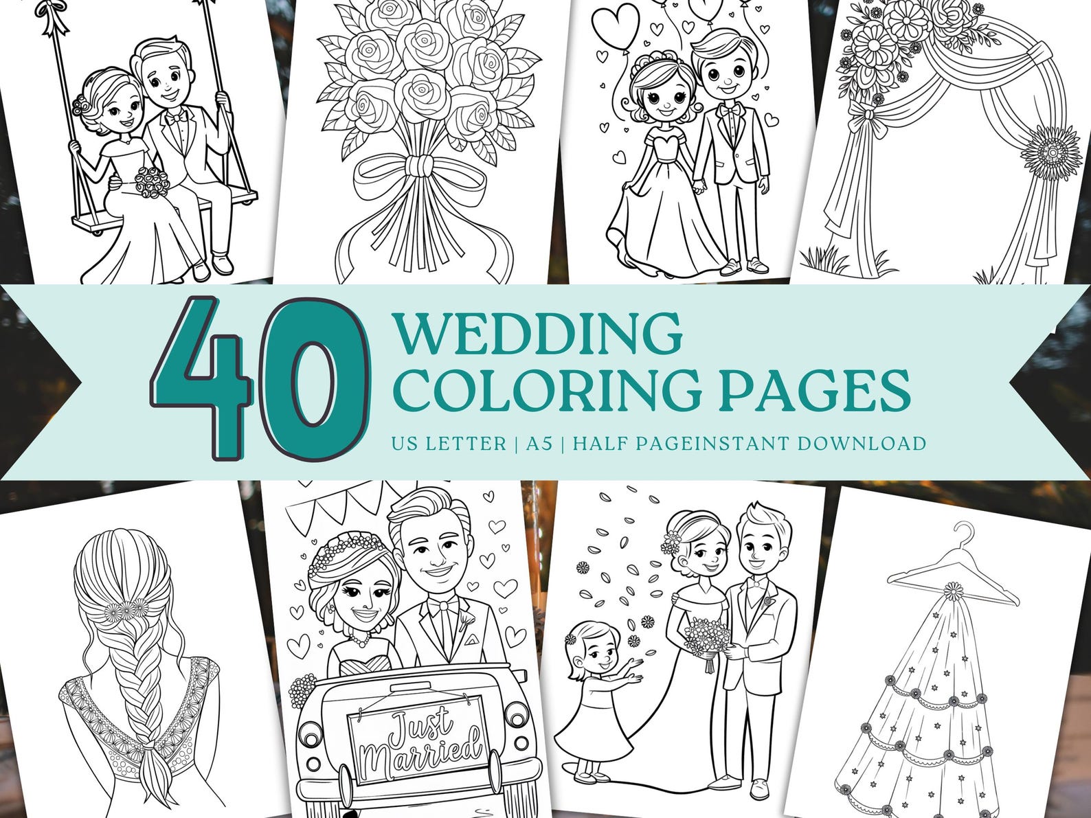 Wedding Coloring Pages for Kids, Coloring Pages for Wedding, Wedding ...