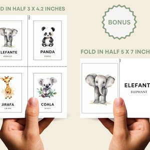 Flash Cards for Kids Toddler Busy Book Montessori Animals Busy Book ...
