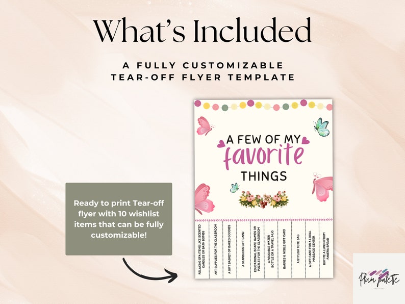 Teacher Appreciation Week Printable Teacher's Wishlist Tear-off Flyer ...