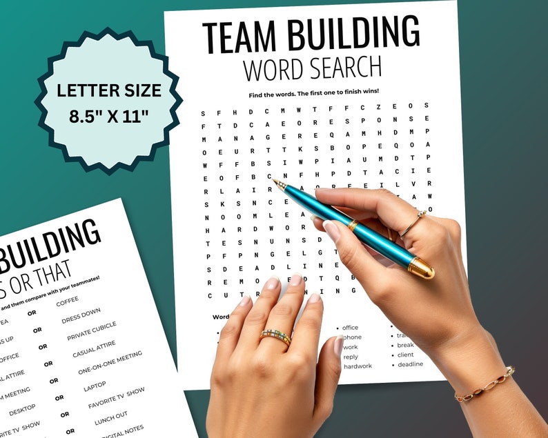 Employee Team Building Games Office Party Games Bundle Teambuilding ...