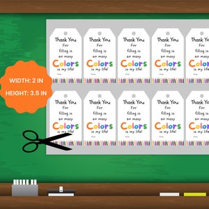 Teacher Appreciation Gift Tags Printable End of School Year Favor Tags ...