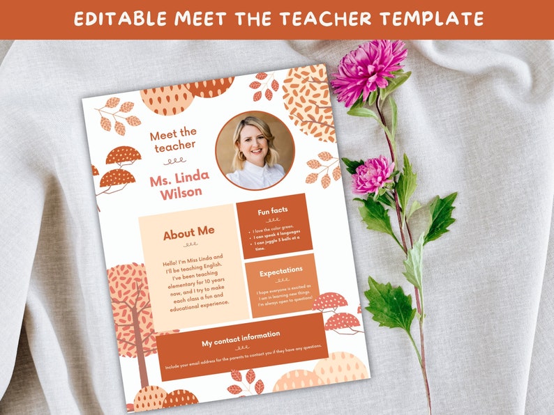 Meet the Teacher Editable I I Meet the Teacher Boho Template I Editable ...