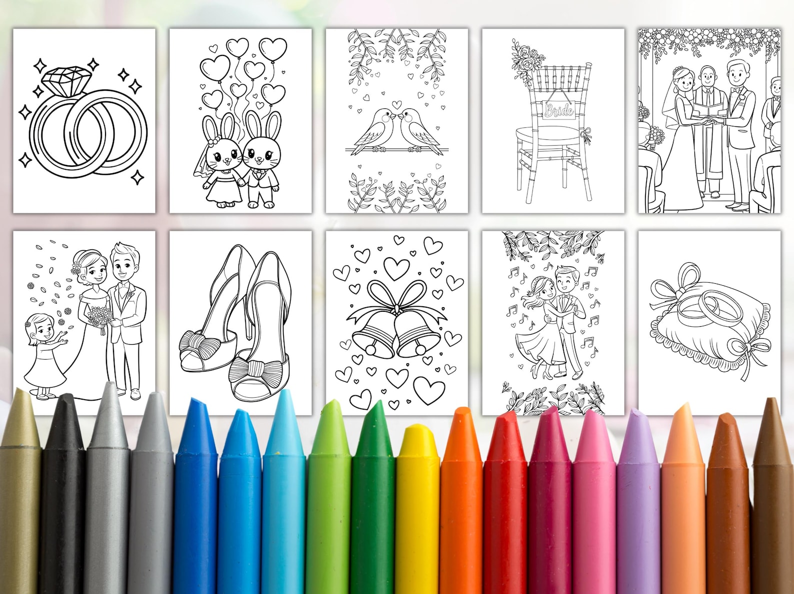 Wedding Coloring Pages for Kids, Coloring Pages for Wedding, Wedding ...