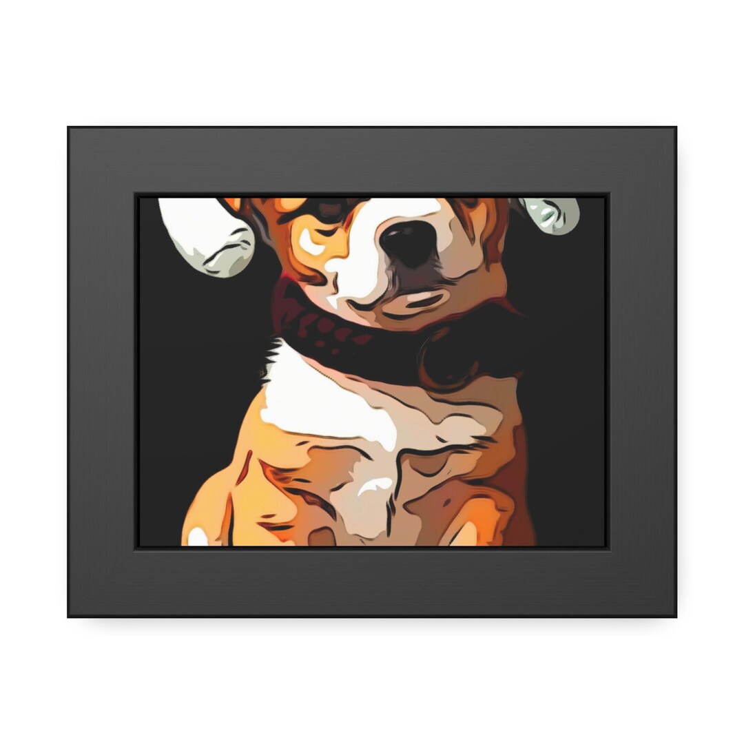 Beagle Framed Paper Posters, Dog Lover Wall Art, Animal Decor, Puppy ...