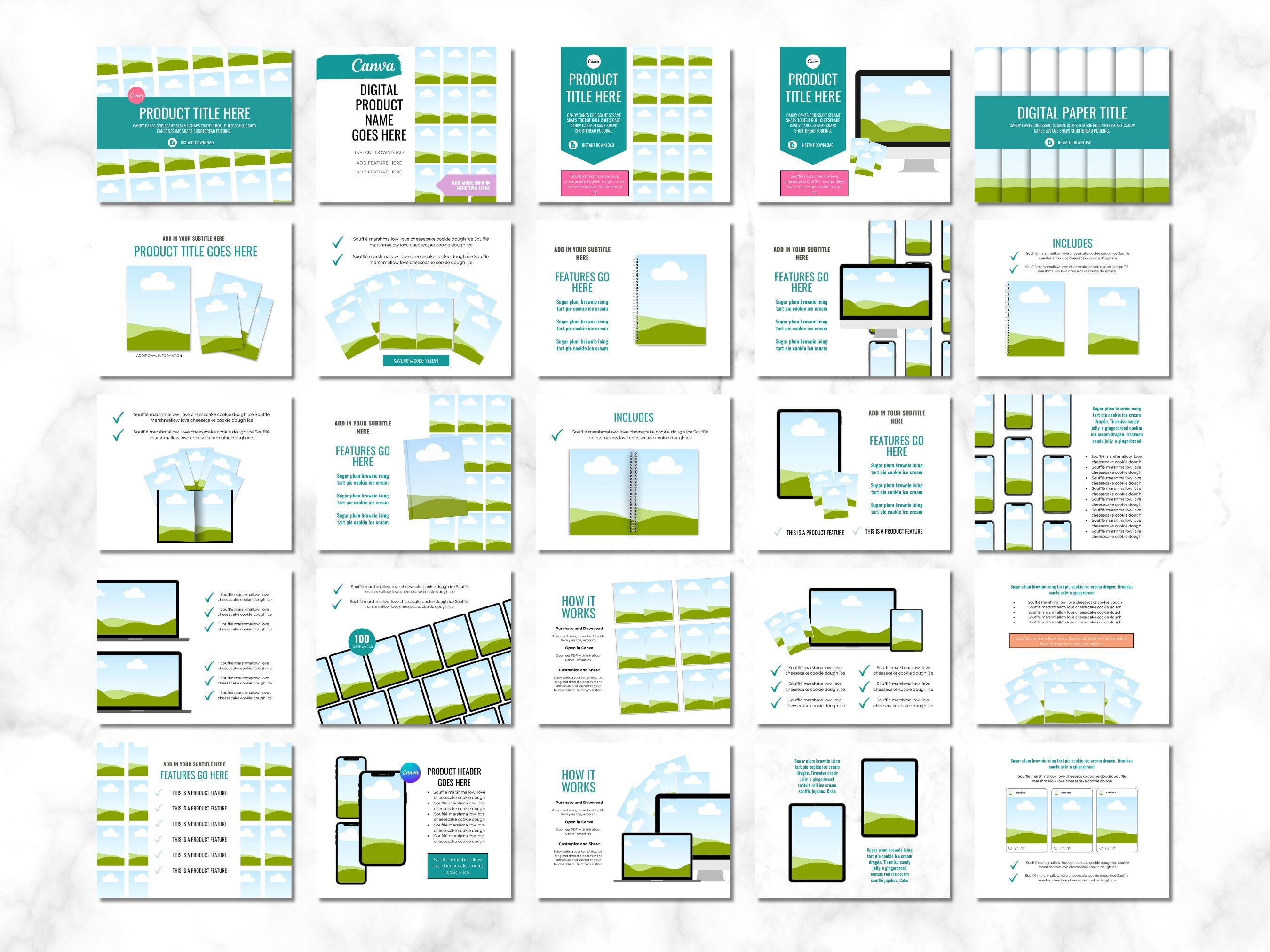 Etsy Listing Template PLR, Etsy Mockup, Etsy Shop Kit, PLR Templates ...