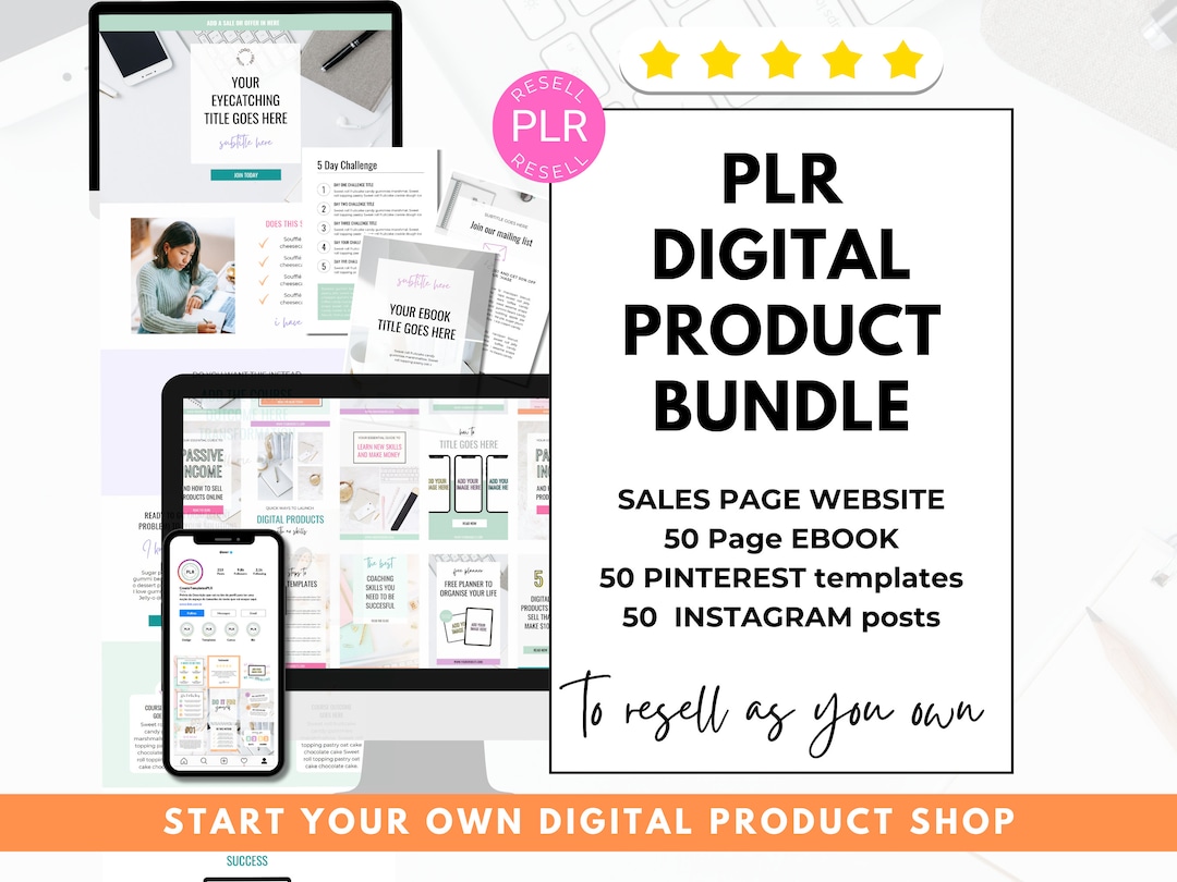 PLR Digital Products. Resell Rights. PLR Templates. Canva. Commercial ...