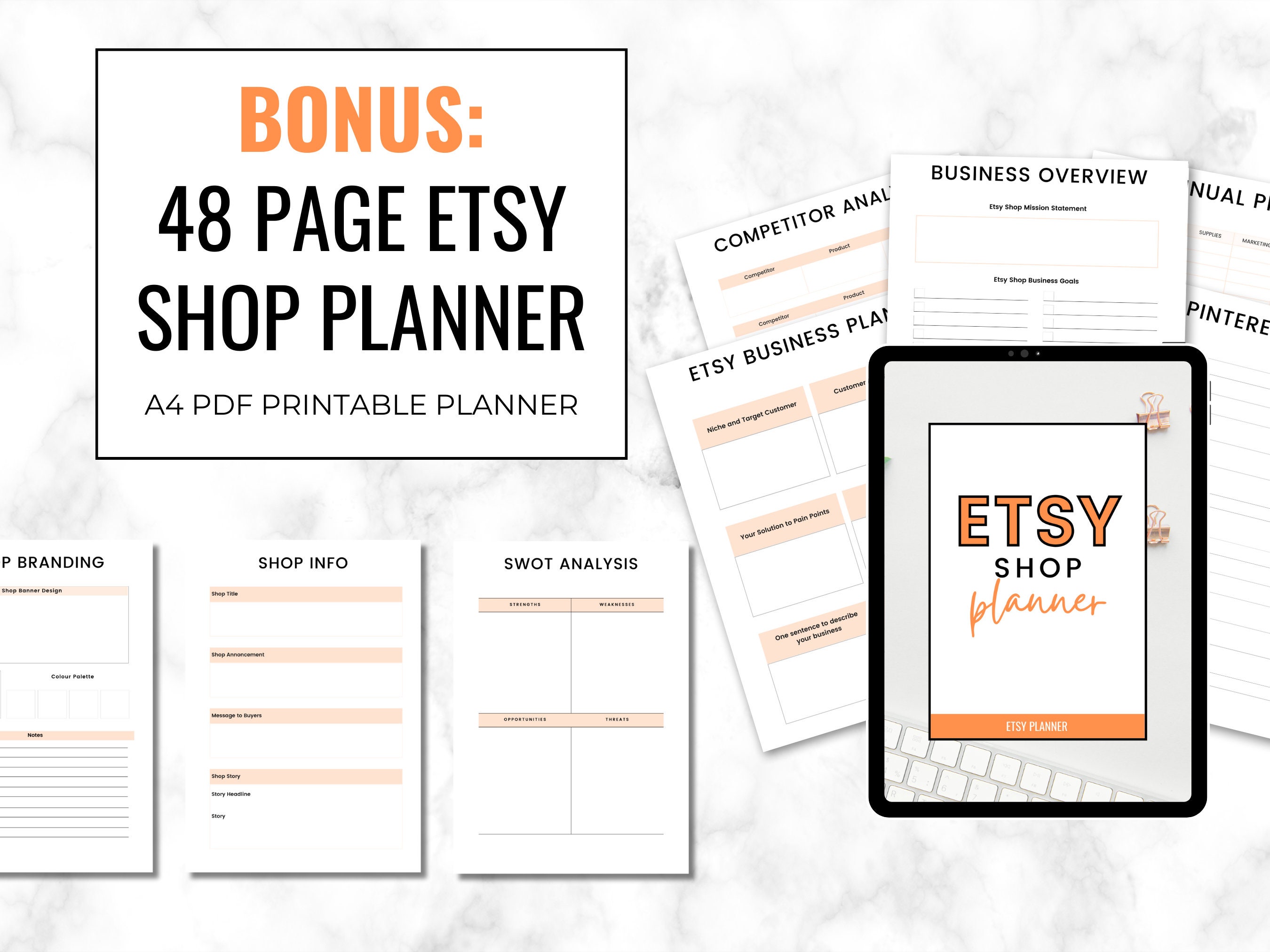 Etsy Shop Kit PLR, Branding Kit, Etsy Listing Template, Banner, Etsy ...