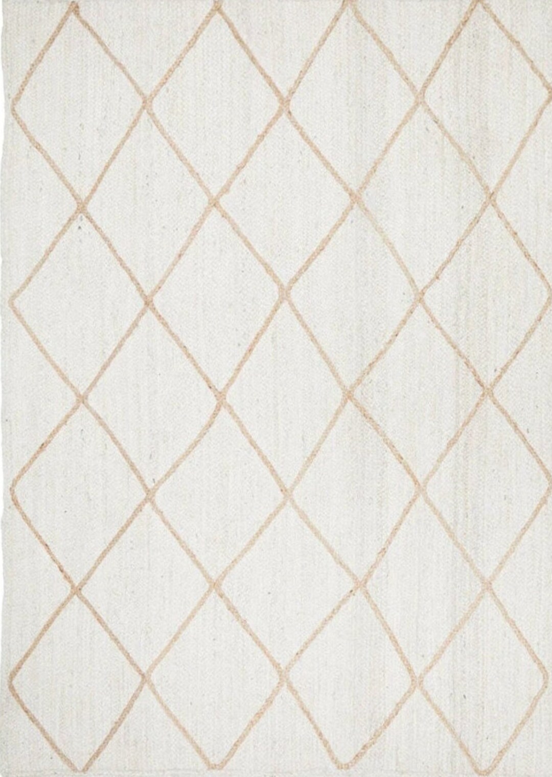 Jute Handmad,white Breided Jute Rug for Living Room,bedroom,kidroom ...