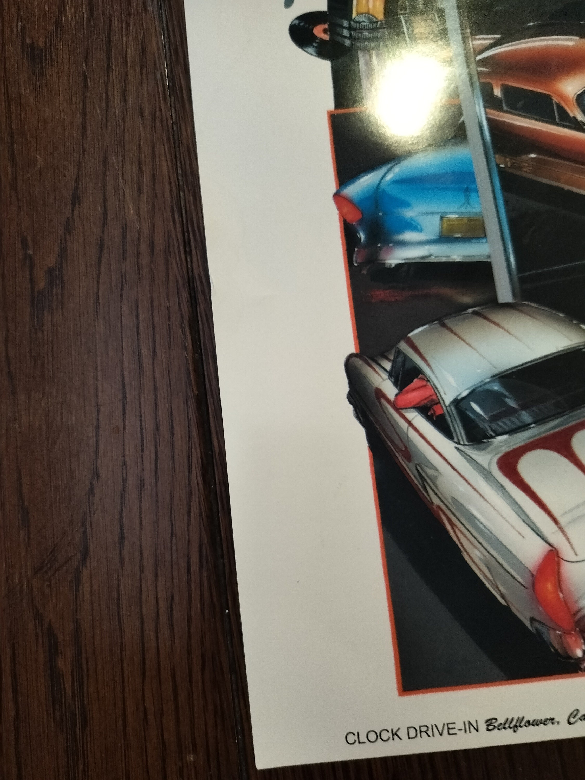 The Clock Custom Cars of the 50's Poster - Mural Style Car Poster ...