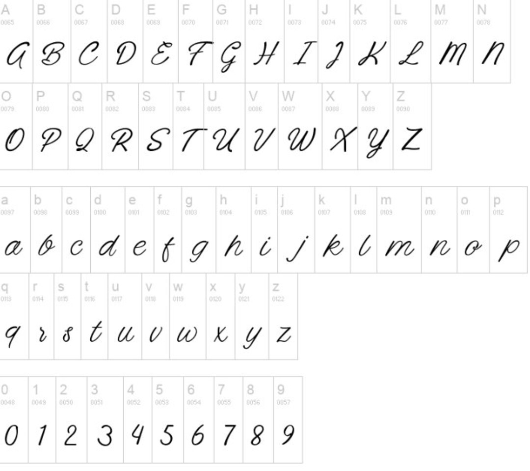 Rosellia Simone Font Handwritten Fonts, Cricut Fonts - Etsy