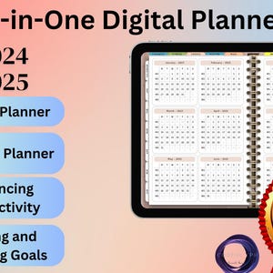 Digital Planner Pro 2024-2025 All in One ,digital Life Organizer ...