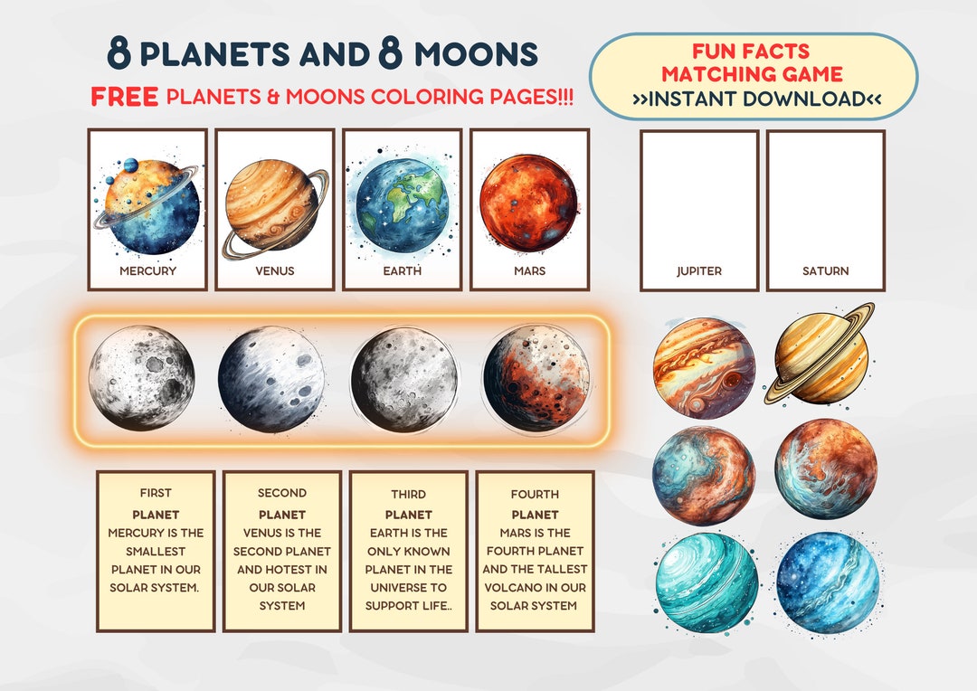 Phenomenal Planets Printable Solar System Pictures