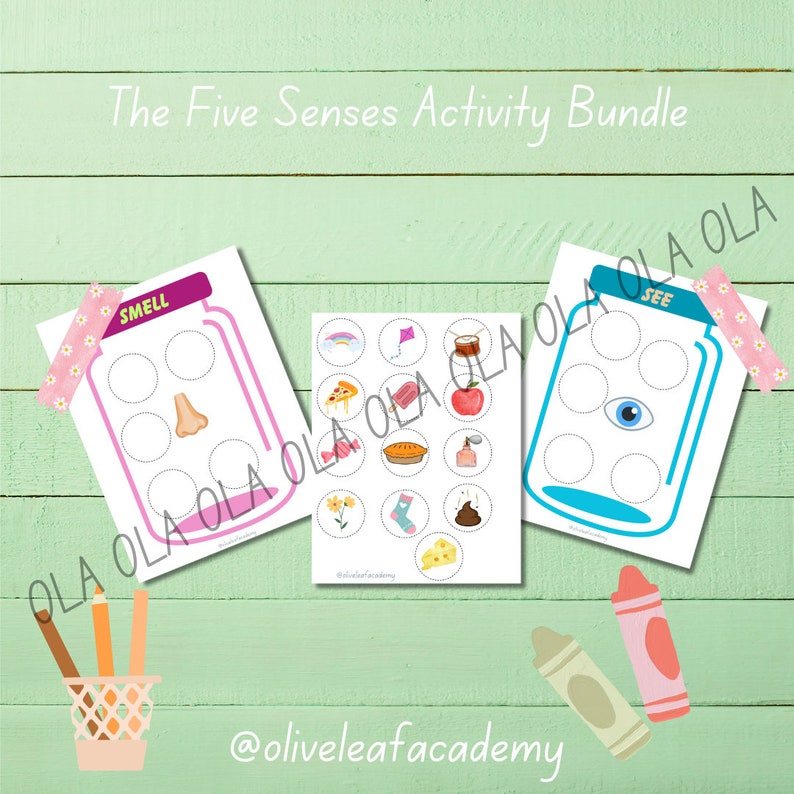 The Five Senses Activity Bundle for Preschool and Kindergarten ...