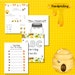 Busy Bee Themed Activity Bundle, 50 Pages, Homeschool Printable ...