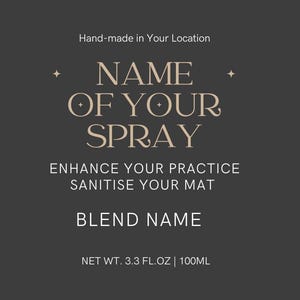 Editable Spray Bottle Label Template 5" X 2.5" | Canva Printable for ...