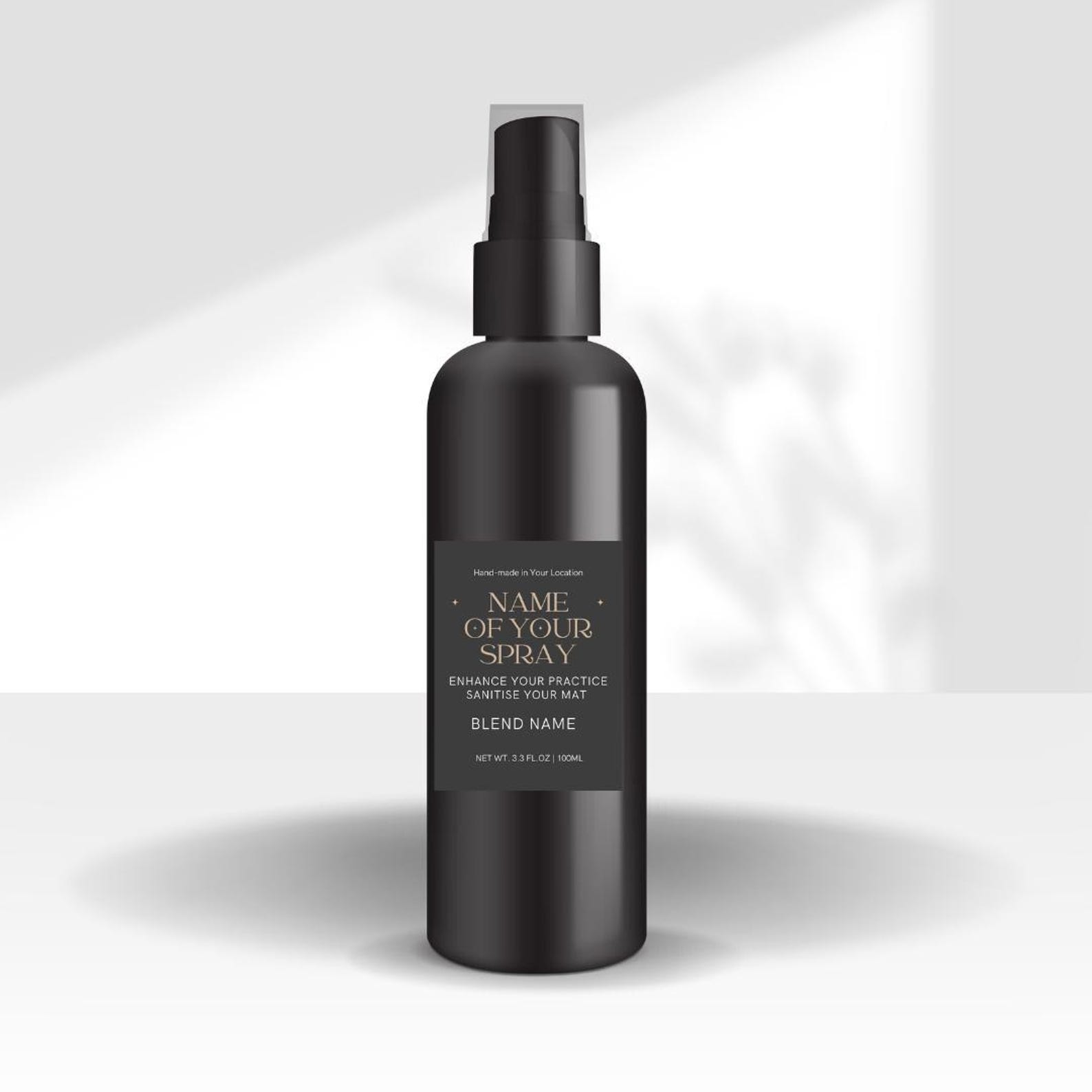 Editable Spray Bottle Label Template 5" X 2.5" | Canva Printable for ...