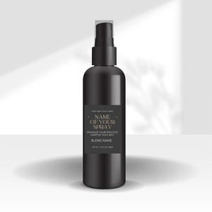 Editable Spray Bottle Label Template 5" X 2.5" | Canva Printable for ...