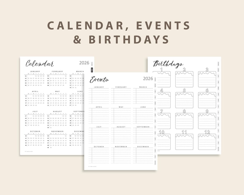 2026 Planner for Supernote Manta A5x: Monthly, Weekly, Daily Planners ...