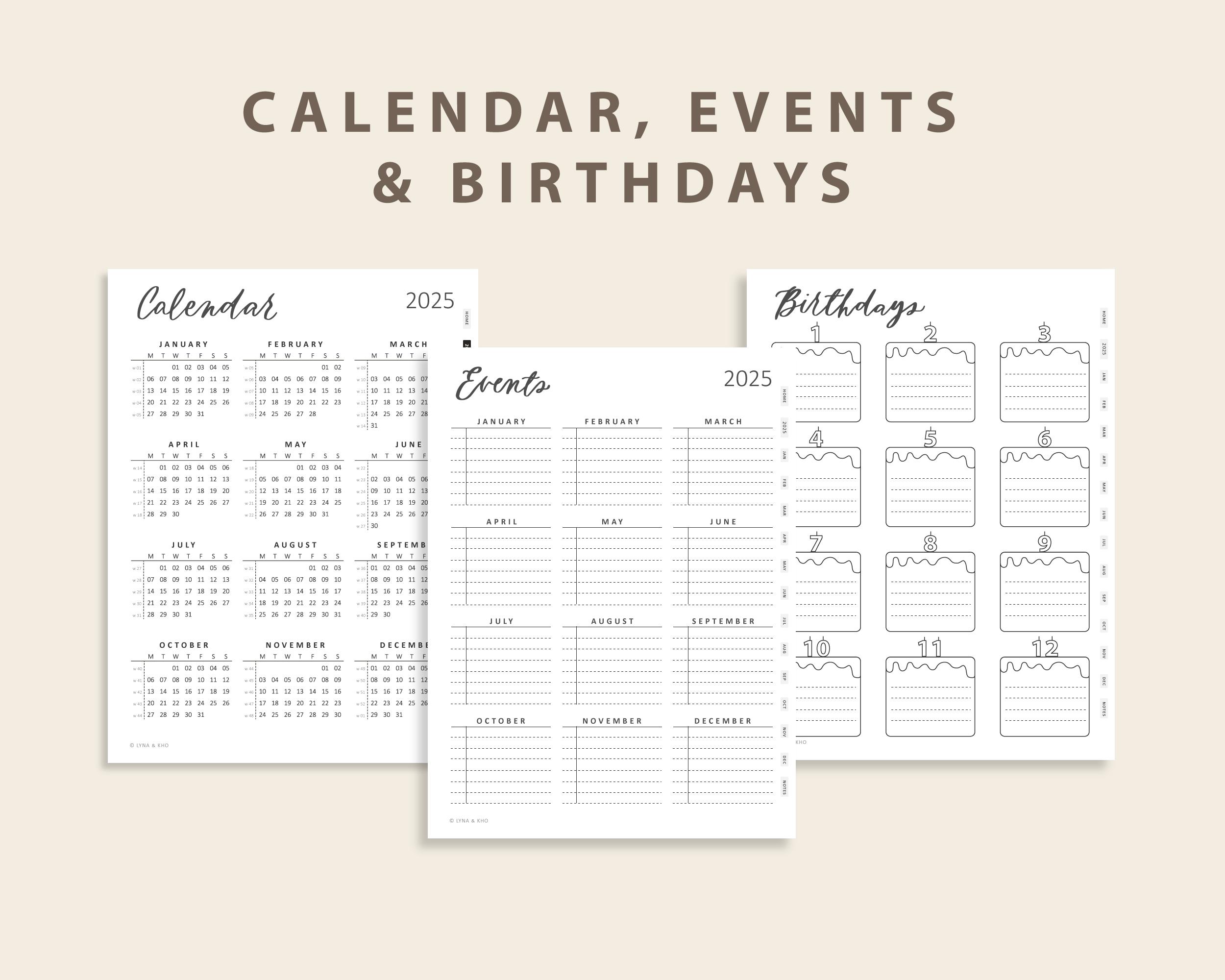 Supernote 2025 Daily Journal Digital Template, Portrait Mode for Large ...