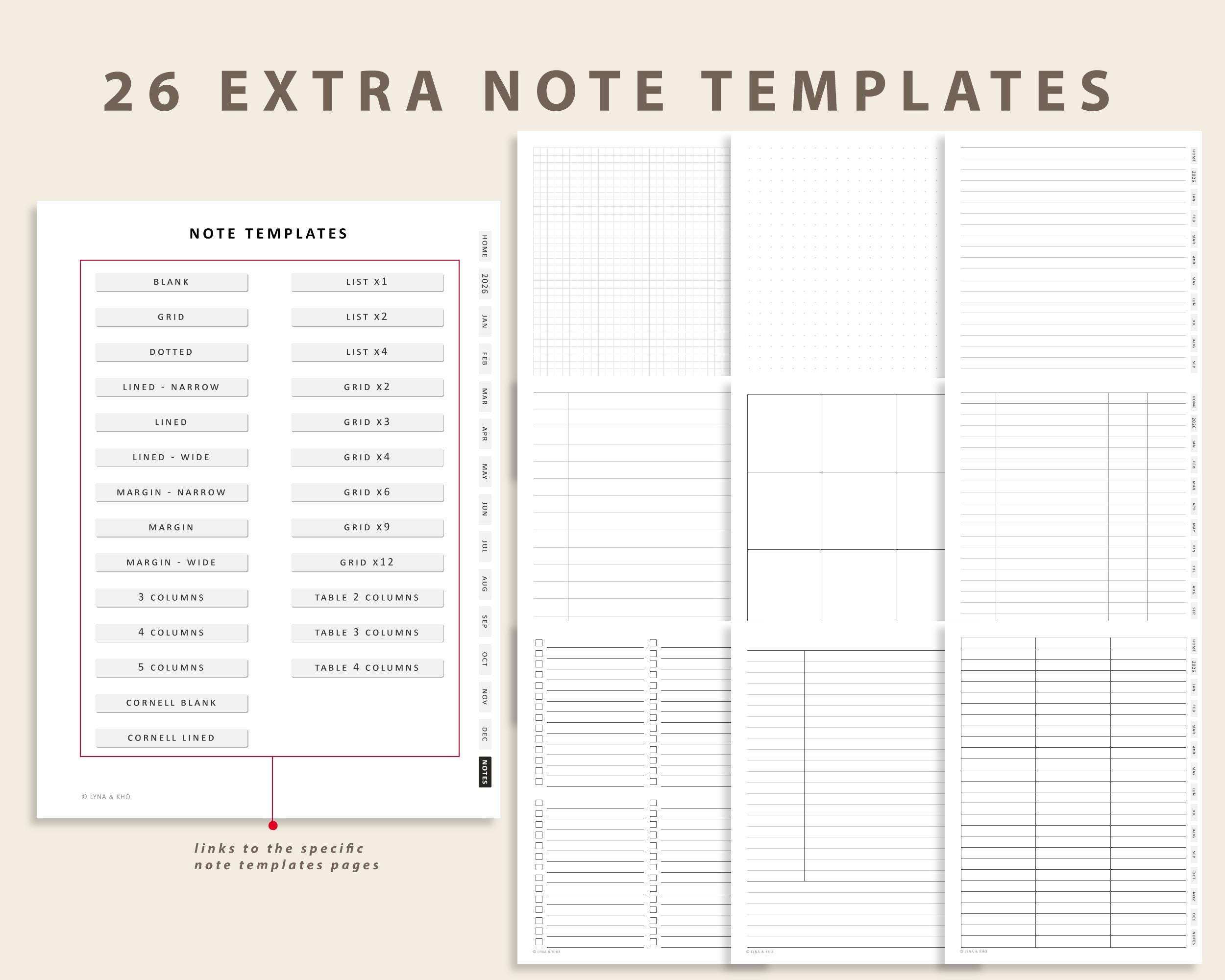 2026 Planner for Supernote Manta A5x: Monthly, Weekly, Daily Planners ...