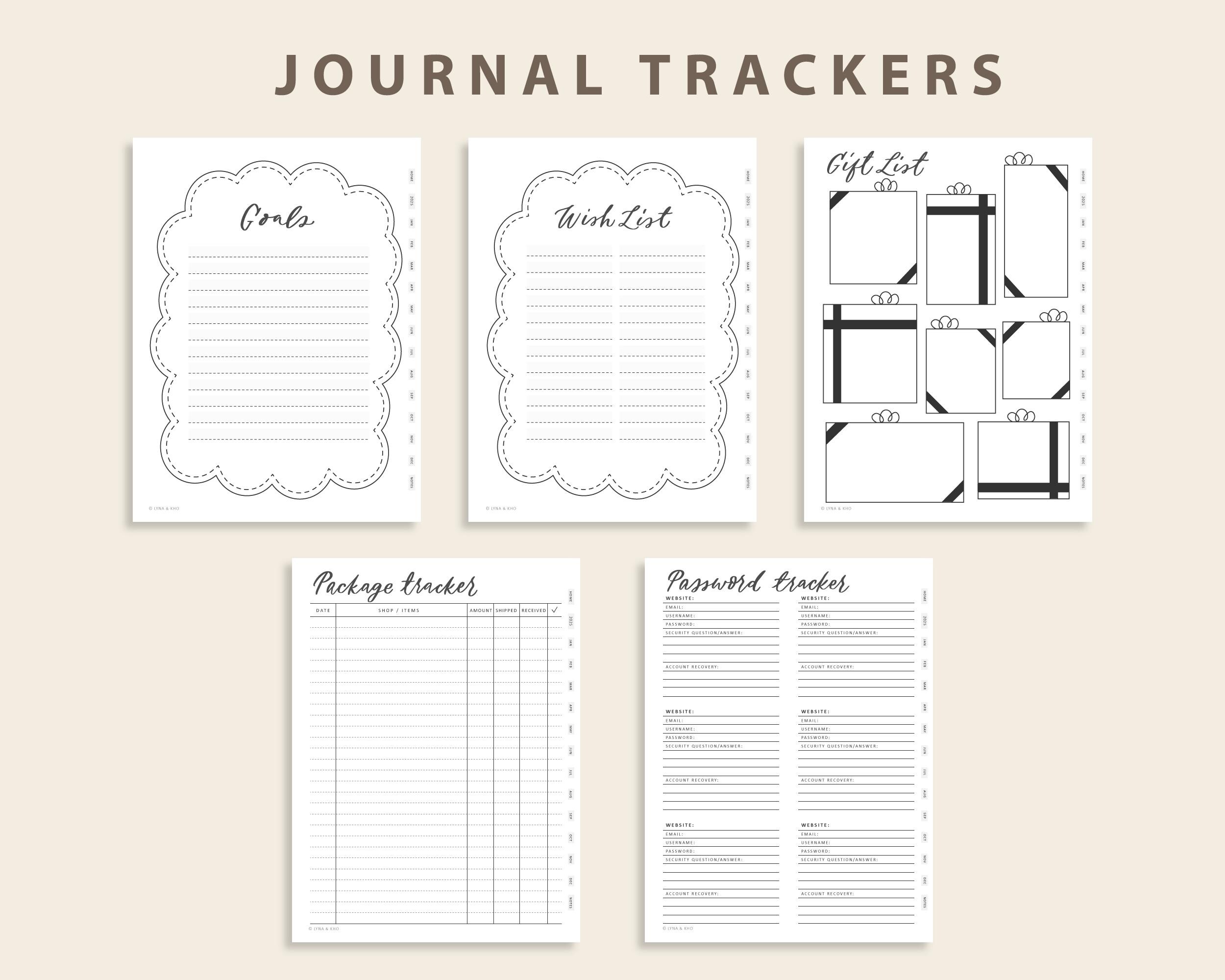 Supernote 2025 Daily Journal Digital Template, Portrait Mode for Large ...
