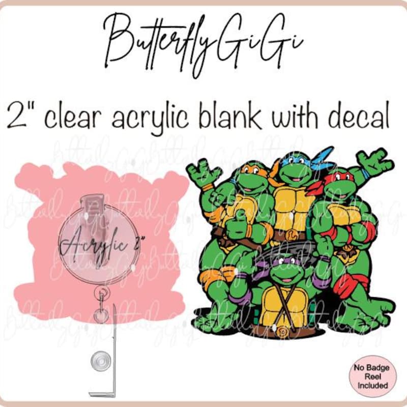 Reel Badge Turtles - Etsy